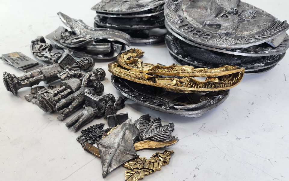 35 lbs Pewter Scrap, Michael Ricker Sculpture Plates 1980's, Hobby ...