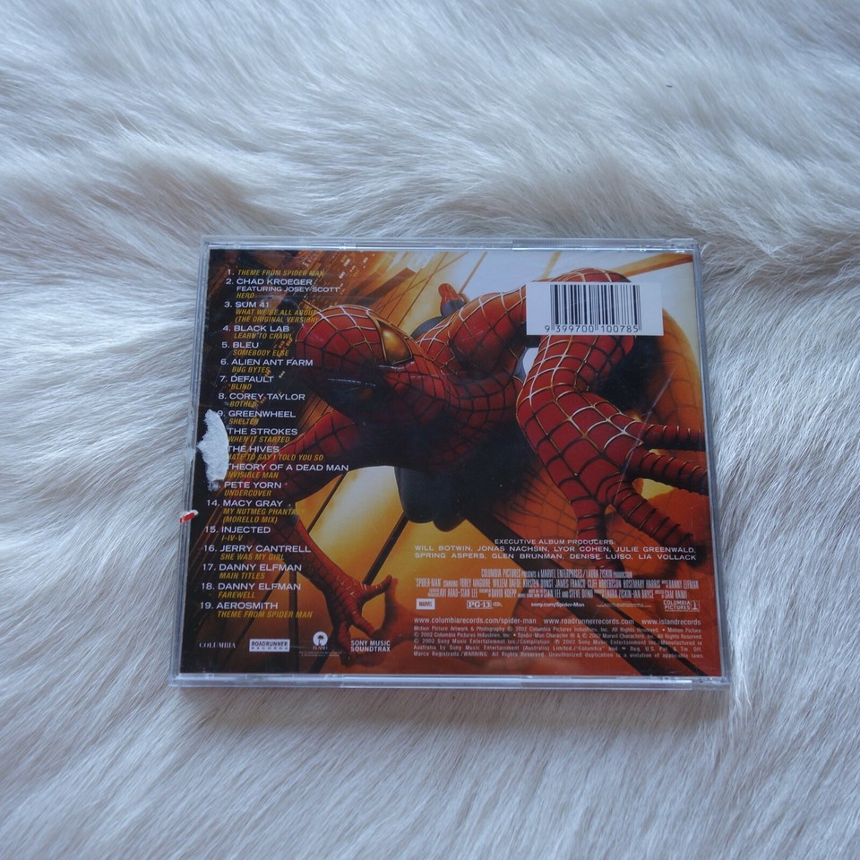 SPIDERMAN Movie Soundtrack SPIDERMAN Songs Spiderman Filmscore CD Chad ...