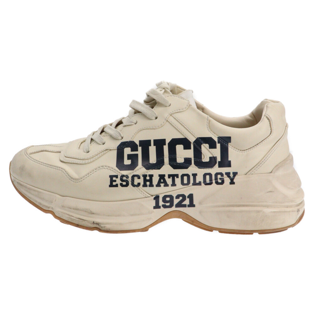 Gucci RHYTON Ryton 25 Logo Low Sneaker Shoes Ivory 66… - Gem