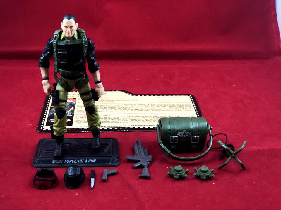 2013 G.I. JOE JOECON Exclusive NIGHT FORCE HIT & RUN Loose Action ...