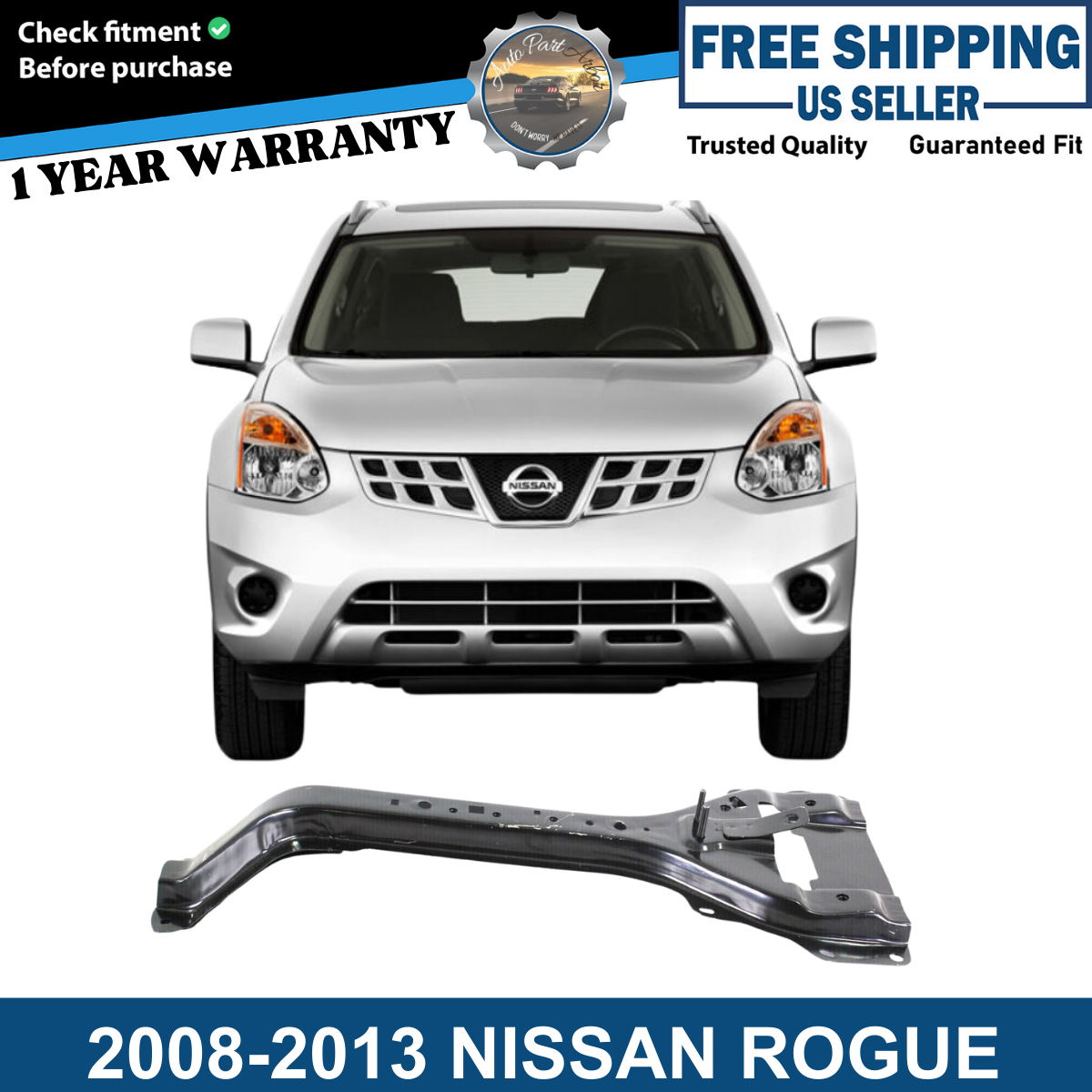 Center Radiator Support For 2008-2013 Nissan Rogue Center 723650534687 ...