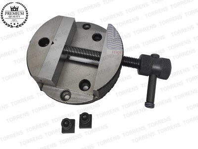 Round Vise 3" Inch 100 mm With V - Grooves Jaw For Rotary Table ...