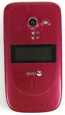 Doro PhoneEasy 626 - Red ( Consumer Cellular ) Flip Phone - Bundled ...