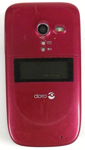 Doro PhoneEasy 626 - Red ( Consumer Cellular ) Flip Phone - Bundled ...