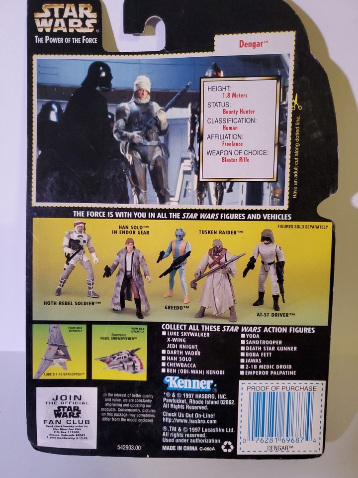 Kenner Star Wars Dengar With Blaster Rifle Action Figure 76281696874 | eBay