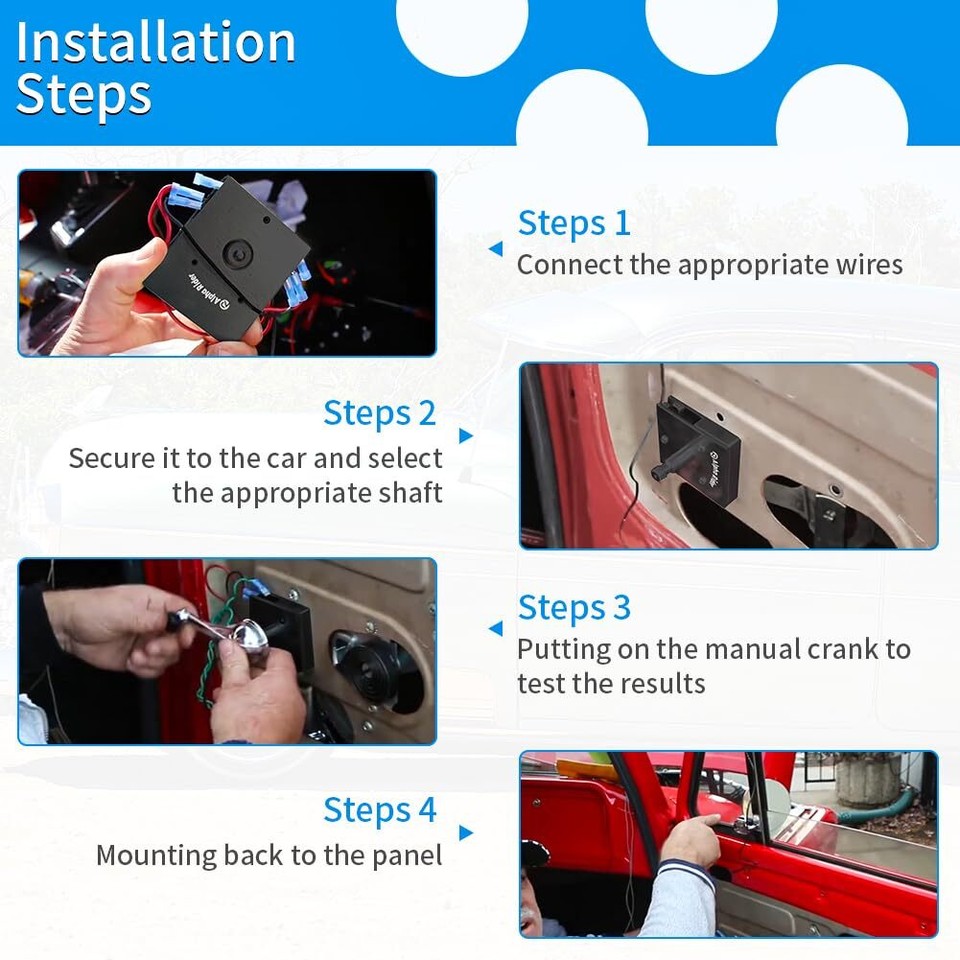 Universal Electric Window Switch Kit For All Vehicles Power Window ...
