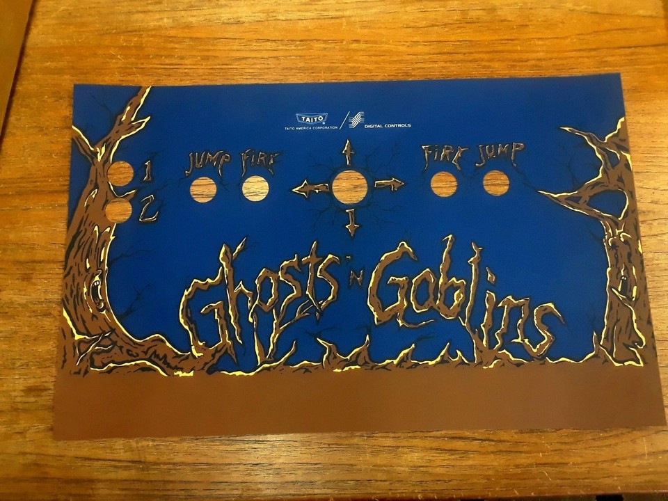 Ghosts n Goblins CPO - Control Panel Overlay - MikesArcade | eBay