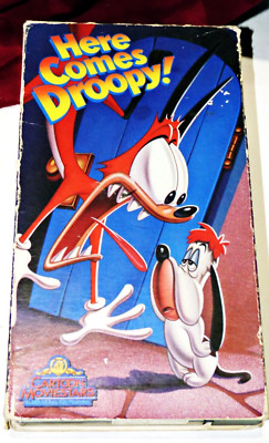 Here Comes Droopy Hanna-Barbera Cartoon Moviestars VHS 1990 Tested ...