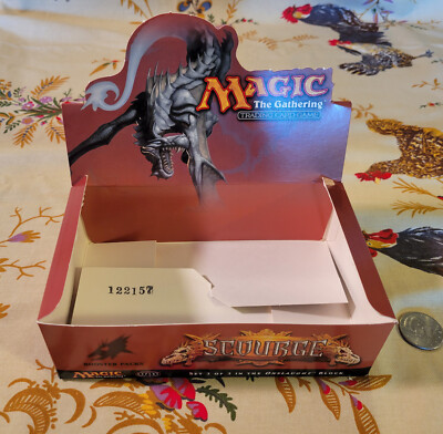 2003 Magic the Gathering Scourge Empty Booster Box MTG BOX ONLY | eBay