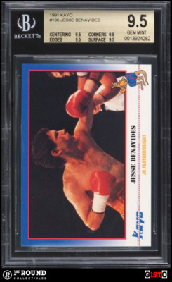 POP 1: Jesse Benavides RC BGS 9.5: 1991 Kayo Boxing Rookie Card Gisto ...