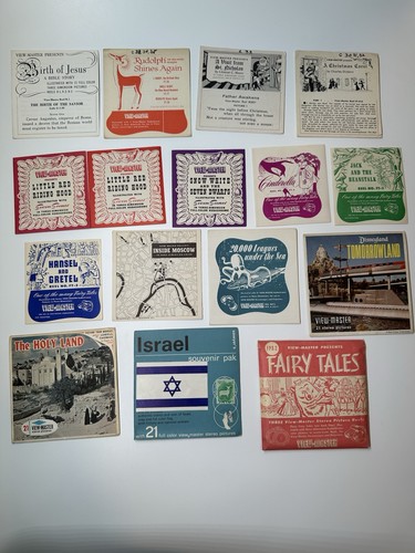 Vintage View Master Booklets, packets, Fairy Tales, Christmas, Location ...