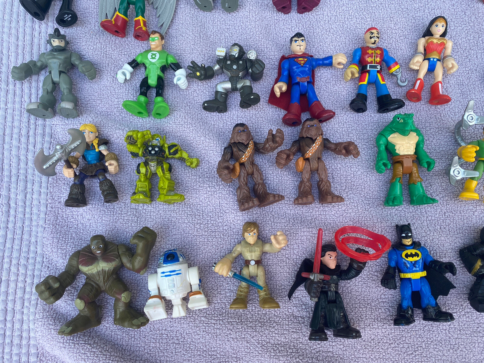 MARVEL SUPER HERO SQUAD LOT Of 84 IMAGINEXT DC SUPER FRIENDS FIGURES ...