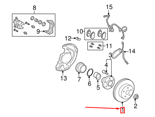 LEXUS RX XU30 Front Brake Rotor 4351248081 43512-48081 NEW GENUINE | eBay