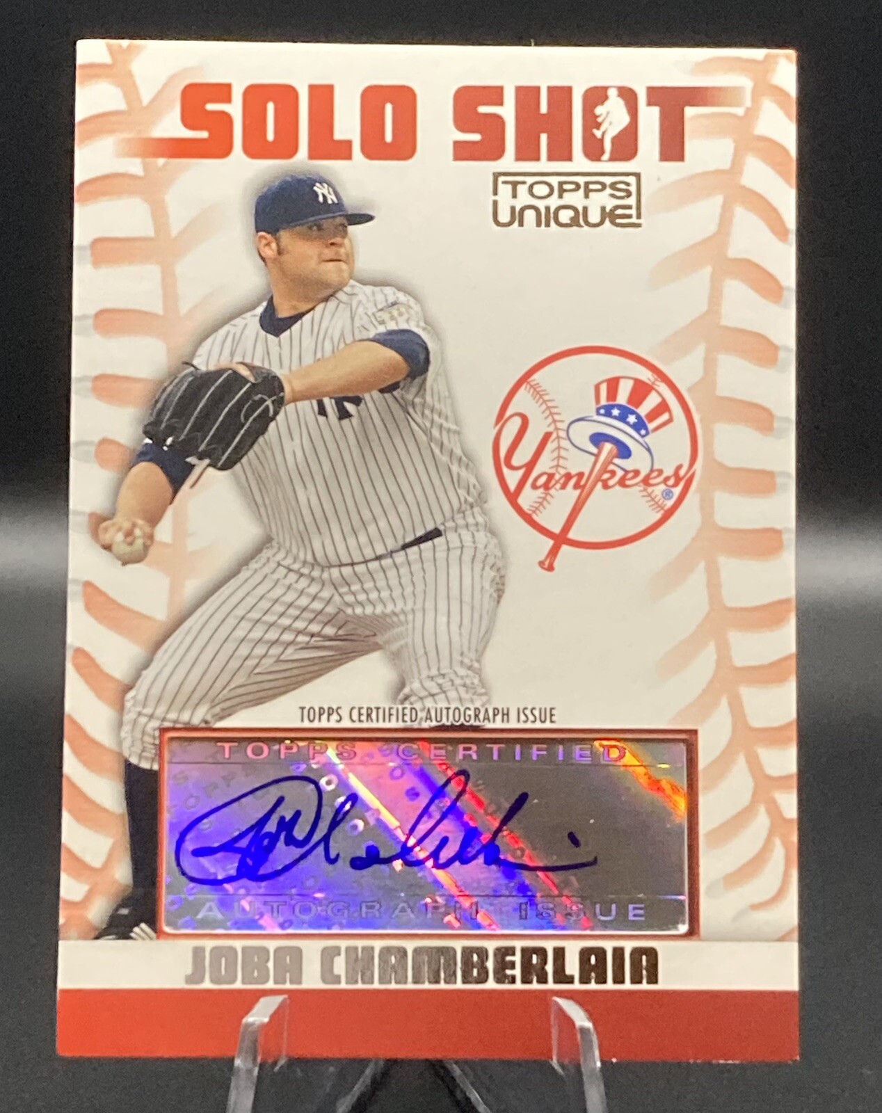 2009 Topps Unique - Solo Shots Joba Chamberlain #SSA-JCH Autographs (AU ...