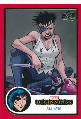 #102 CALLISTO 2022(2023) Upper Deck Marvel Beginnings RED X-MEN ...