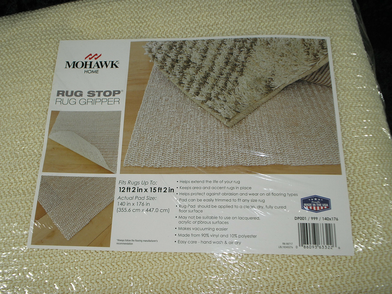 Mohawk Rug Stop Rug Gripper Up to 12' 2" x 15' 2" - NIP | eBay