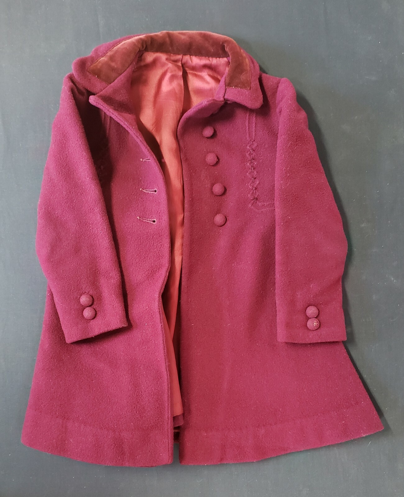 Vintage Girls Red Winter Coat. | eBay