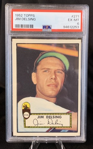 1952 Topps Jim Delsing #271 PSA 6 EX-MT st. Louis Browns | eBay