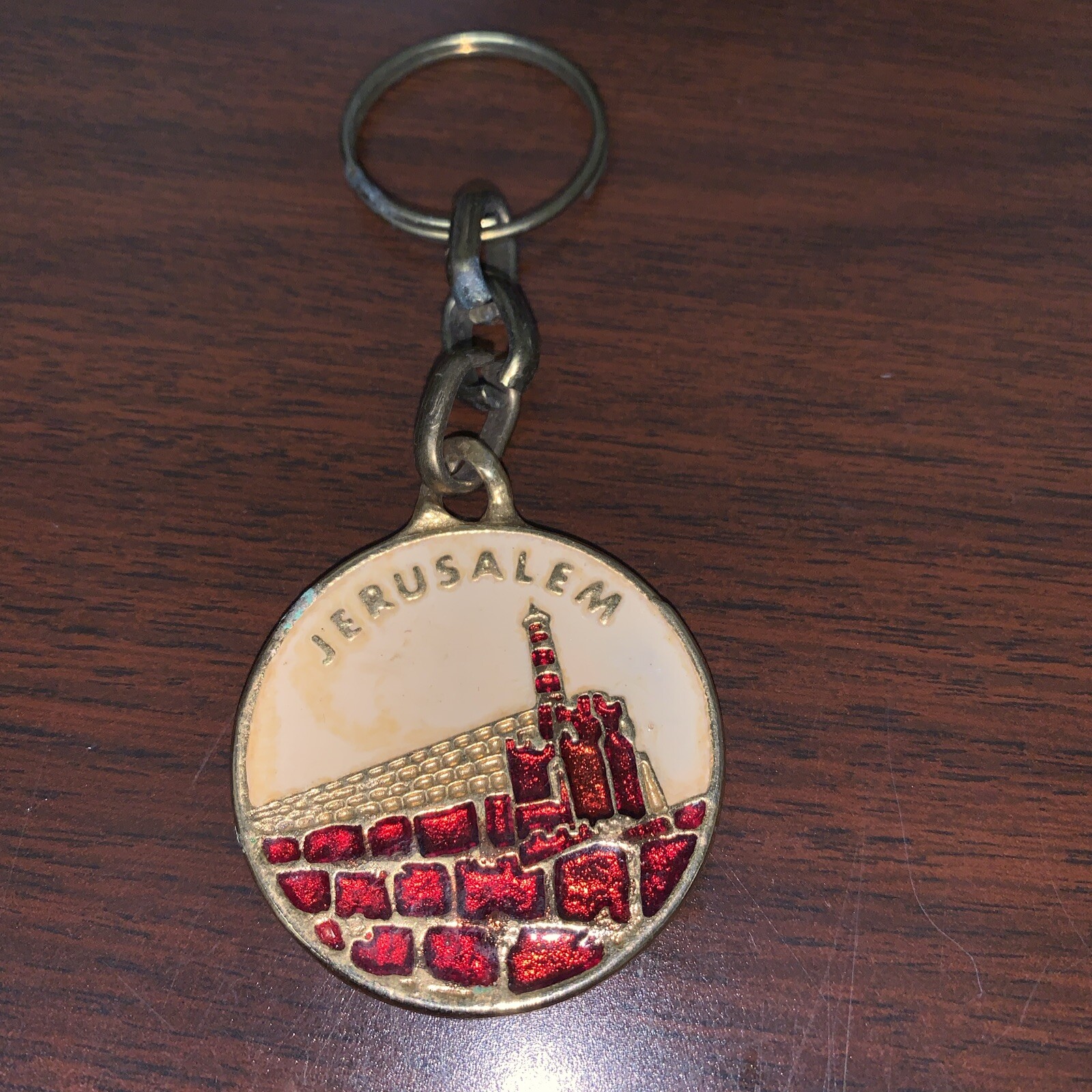 Vintage Souvenir Keyring JERUSALEM Keychain ISRAEL | eBay