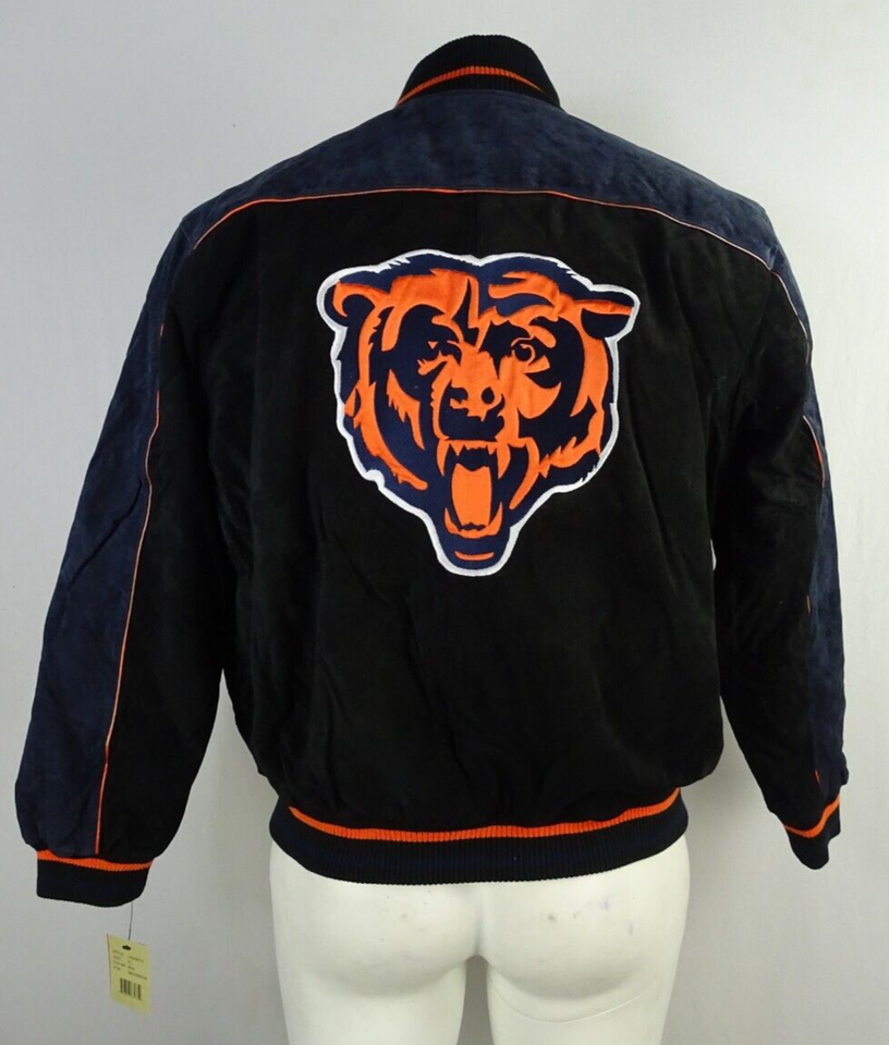 Chicago Bears NFL Official Merchandise Men's Leather Jacket | eBay