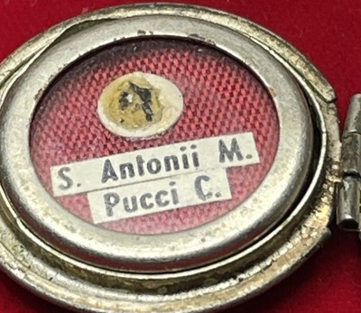 BLESSED ST ANTONIO M PUCCI 1962 SEALED RELIC THECA HOLDER LOCKET BUY ...