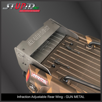 Arrma Infraction 6s 1/7 Adjustable Rear Wing - GUN METAL Edition ...