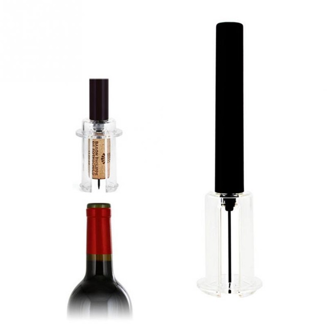 Red Wine Bottle Opener Cork Remover Easy Air Pump Pressure Corkscrew ...