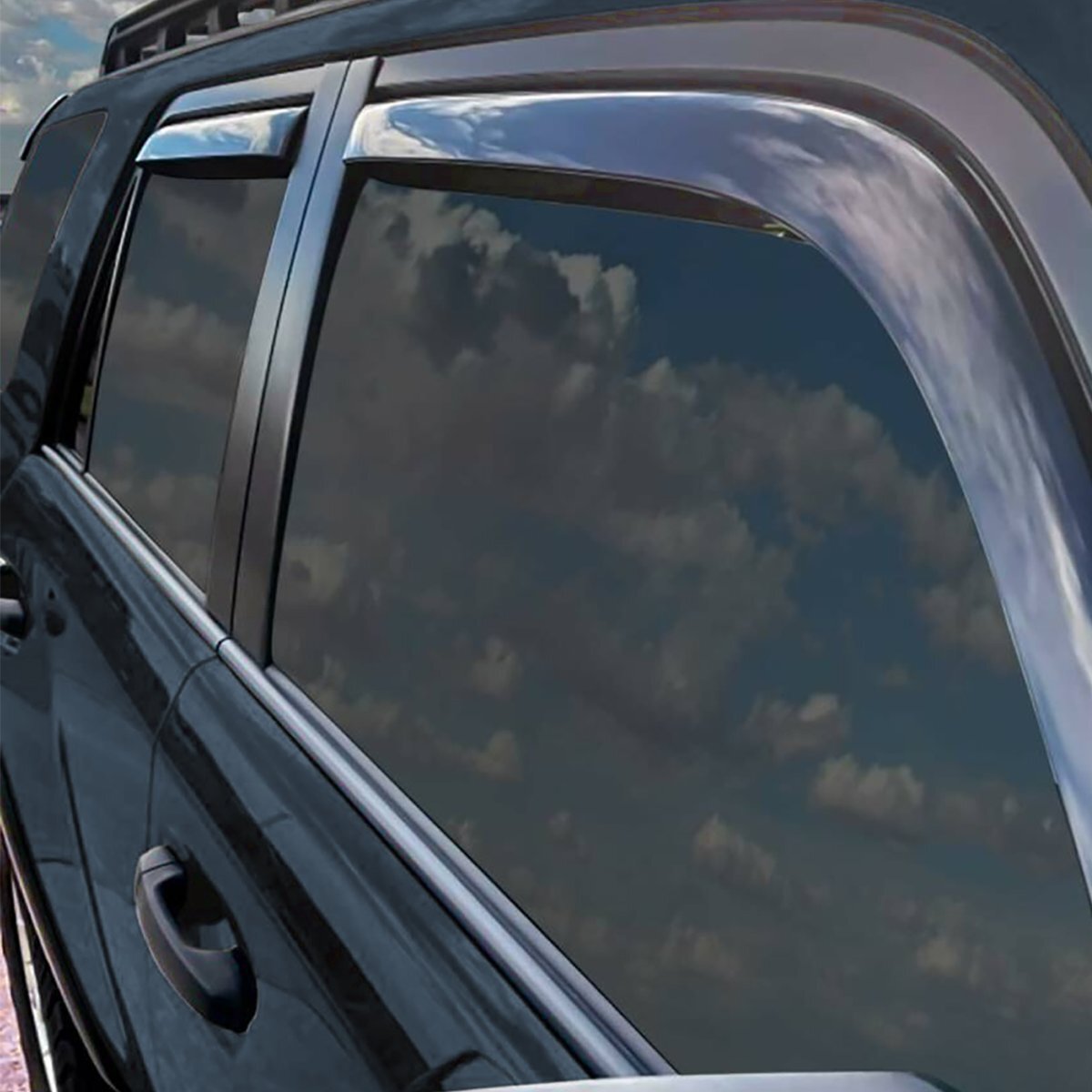 In-Channel Window Visors Sun Rain Guards Vent Shade For Toyota 4Runner ...