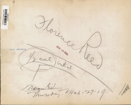 1915 Press Photo Actress Florence Reed in "The Cowardly Way" - uuz00886 ...