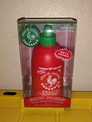 SRIRACHA JUMBO SQUISHY SRIRACHA HOT CHILI SAUCE SQUISHY JUMBO NEW | eBay