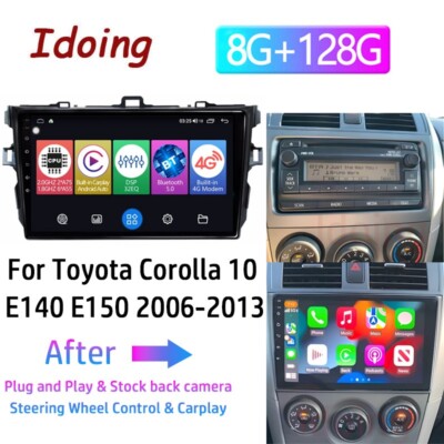 Idoing 9" Car Stereo Radio GPS Navi WiFi Carplay Android For Toyota ...