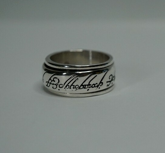 Lord of The Rings silver ring NLP TNC size 8 | eBay