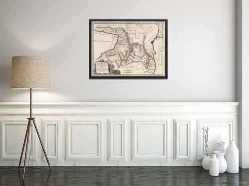 1667 Map|World Atlas Georgia, Caucasus|Vintage Fine Art Reproduction ...