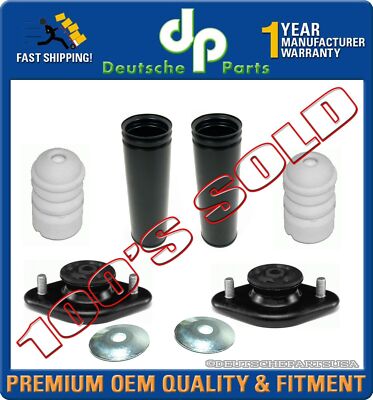 REAR STRUT SHOCK MOUNT MOUNTS BUMP STOP SUSPENSION KIT for BMW E36 E46 ...