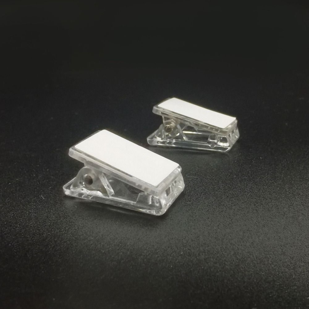 30PCS Self-Adhesive Hanging Spring Clips Acrylic Sticky Clips Home ...