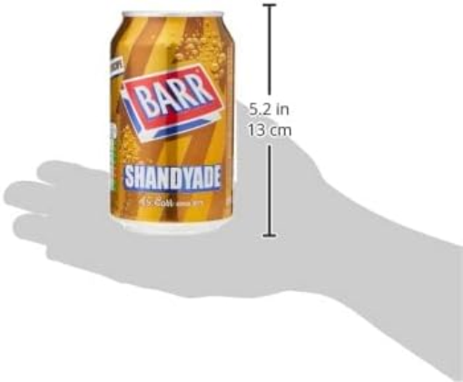 BARR since 1875, Shandyade, 24 pack Fizzy Drink Cans, Low Sugar, 24 x ...