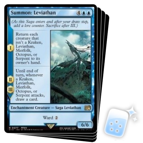 SUMMON: LEVIATHAN X4 Final Fantasy FIN Magic MTG MINT CARD | eBay
