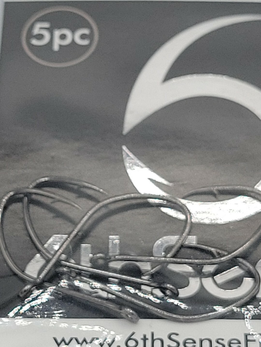 New 6th Sense Drop Shot Hooks Size #1 Straight Sharp Ringed Fishing ...