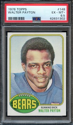 1976 Topps Walter Payton #148 PSA 6.5 EX-MT+ -- CENTERED / HIGH-END ...