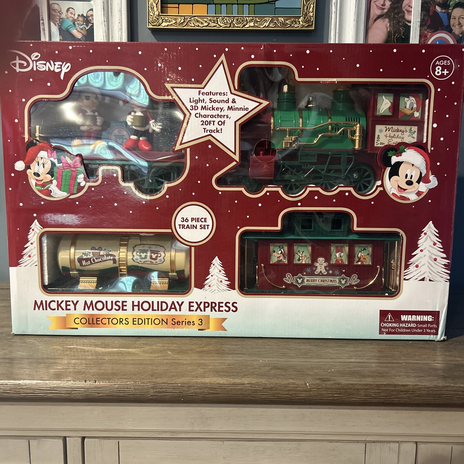 Disney Mickey Mouse Holiday Express Christmas 36 PC Train Set Series 3 ...
