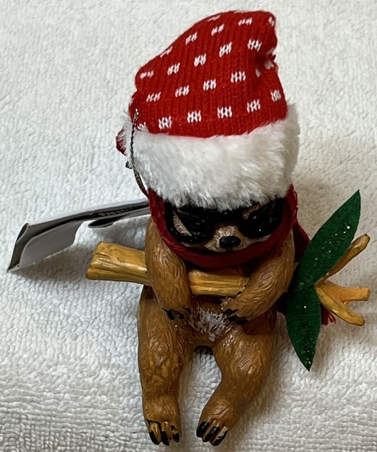 Wondershop Target Sloth On Limb Christmas Tree Ornament 2022 Hanging ...