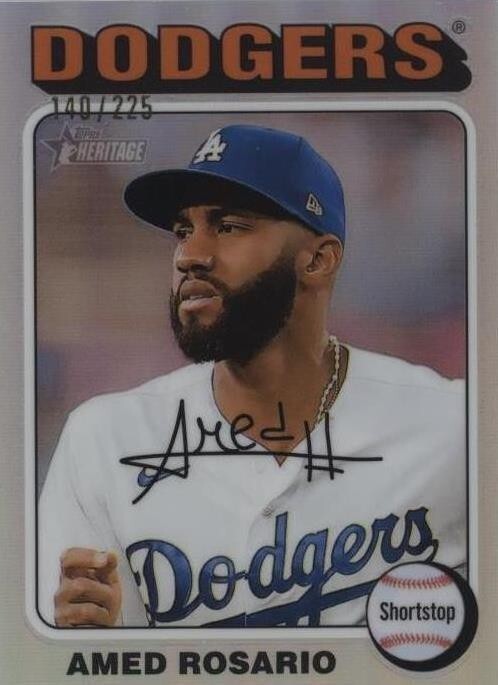 2024 Topps Heritage High Number - Amed Rosario #377 Chrome Silver ...