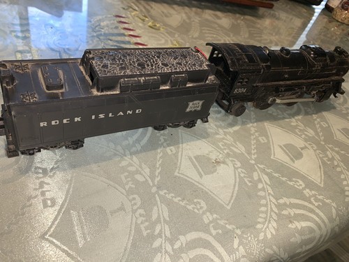 Lionel Train Post War 8304 Steam Locomotive & Rock Island Tender O ...