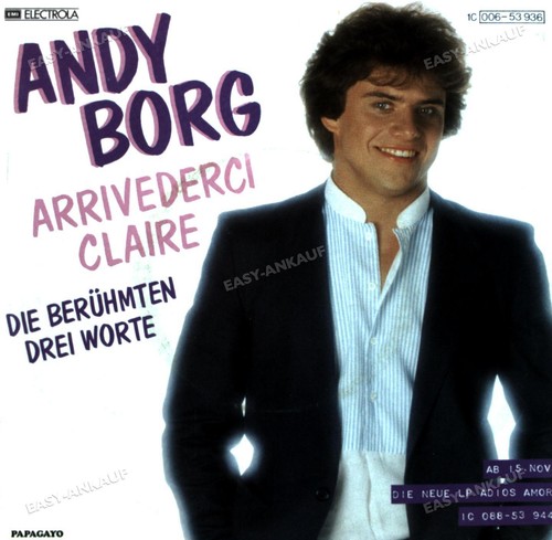 Andy Borg - Arrivederci Claire 7" (VG/VG) . | eBay