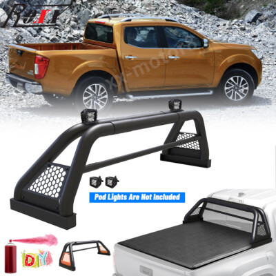 For 2001-2025 Nissan Frontier Truck Bed Sport Roll Bar Chase Rack Bar ...