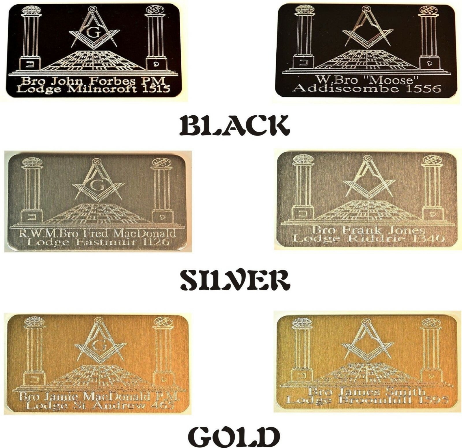 MASONIC REGALIA CASE NAME PLATE PLAQUE PERSONALISED ENGRAVED LABEL GIFT ...
