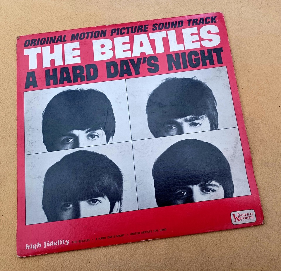 Beatles ' A Hard Day's Night "Super Usa Mono Ua Lp Columbia Press Mis ...