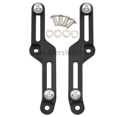Motorcycle Black Aluminum Adjustable Windscreen Bracket for Honda ...