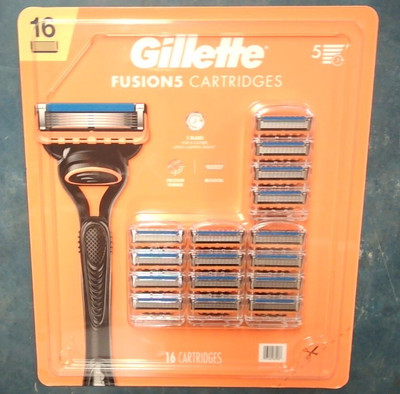 16 Gillette Fusion 5 Men's 5-Blade Razor Cartridges Fits All Fusion5 ...