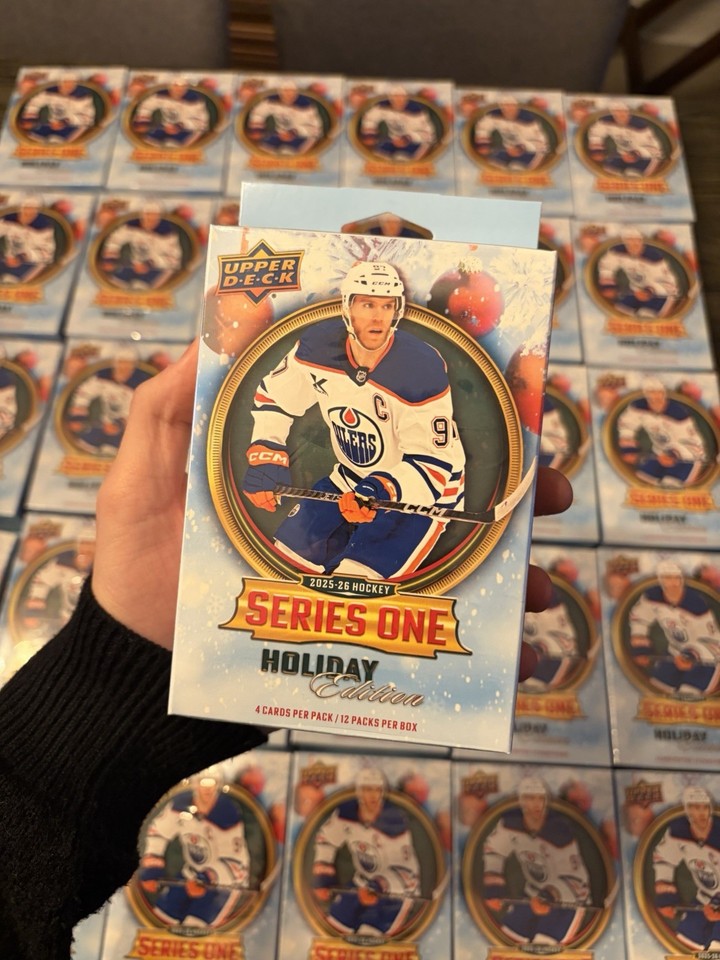 2025-26 NHL UPPER DECK SERIES ONE 1 Hockey Sealed Hanger Holiday Box | eBay